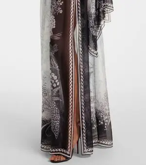 Elie Saab Printed Maxi Skirt - Multicoloured