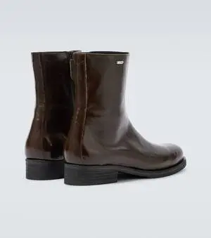 Our Legacy Camion Leather Ankle Boots - Brown