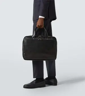Brunello Cucinelli Leather Briefcase - Black