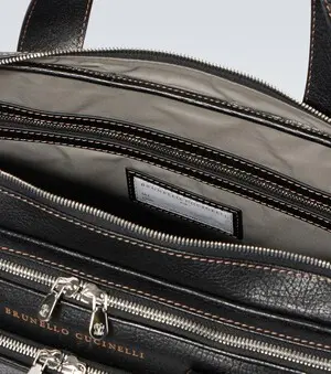 Brunello Cucinelli Leather Briefcase - Black