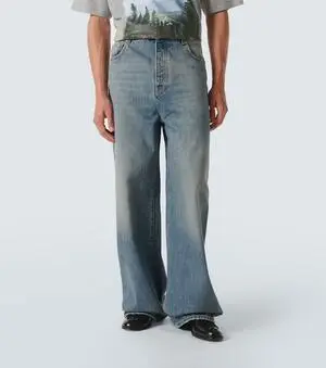 Loewe Faded Wide-leg Jeans