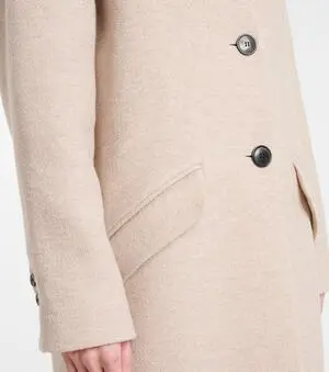 MARANT ETOILE Eris Wool-blend Coat - Beige