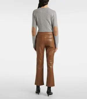 Max Mara Sublime Cropped Bootcut Pants - Brown