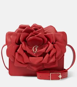 CHRISTIAN LOUBOUTIN Loubi54 Appliqué Leather Crossbody Bag - Red