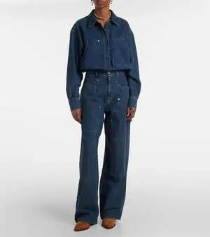 MARANT ETOILE Ophra Straight Leg Jeans - Blue
