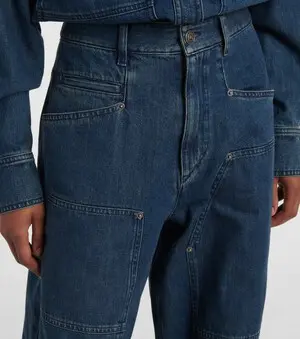 MARANT ETOILE Ophra Straight Leg Jeans - Blue