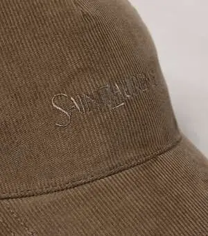 Saint Laurent Corduroy Baseball Cap - Beige