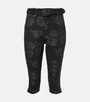 Remain Birger Christensen Floral Jacquard Capri Pants