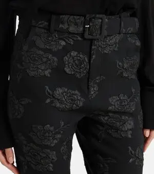 Remain Birger Christensen Floral Jacquard Capri Pants