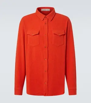 GOD'S TRUE CASHMERE Fire Cashmere Shirt - Red
