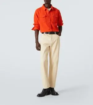 GOD'S TRUE CASHMERE Fire Cashmere Shirt - Red