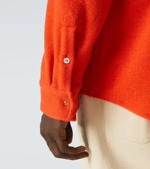 GOD'S TRUE CASHMERE Fire Cashmere Shirt - Red