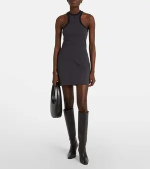 COURREGES Ribbed Mini Dress
