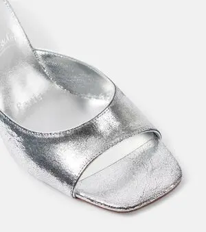 CHRISTIAN LOUBOUTIN Condora 55 Metallic Mules