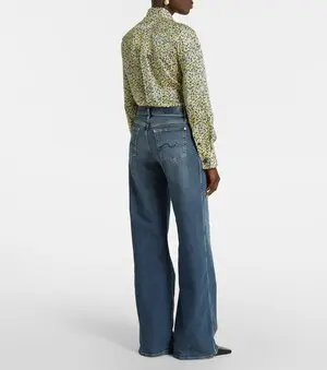 7 For All Mankind Luxe Vintage High-rise Wide-leg Jeans