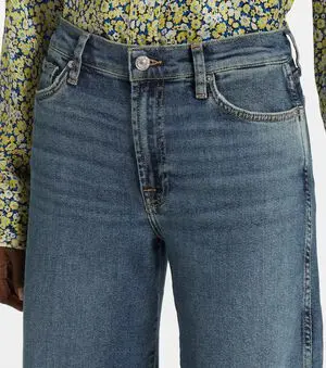 7 For All Mankind Luxe Vintage High-rise Wide-leg Jeans