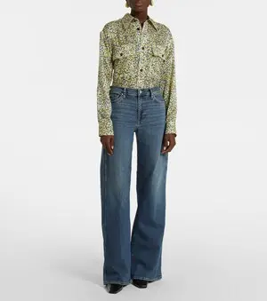 7 For All Mankind Luxe Vintage High-rise Wide-leg Jeans