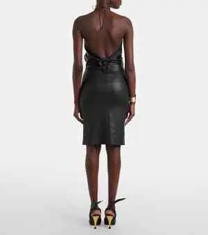 Stouls Rosie Halterneck Leather Top