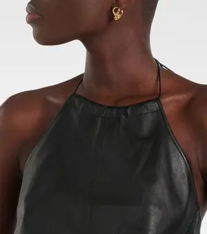 Stouls Rosie Halterneck Leather Top