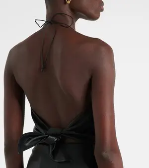 Stouls Rosie Halterneck Leather Top