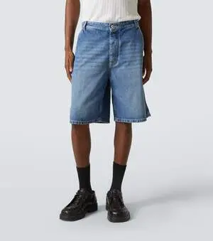 Bottega Veneta High-rise Bermuda Denim Shorts
