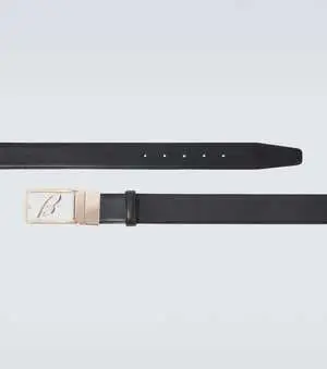 Brioni Logo Leather Belt