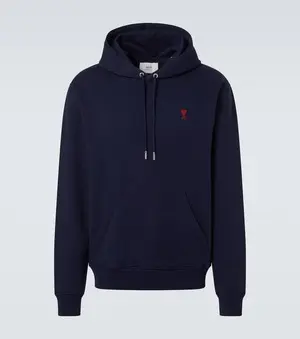 Ami De Cœur Cotton Fleece Hoodie - Blue