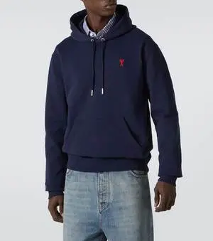 Ami De Cœur Cotton Fleece Hoodie - Blue