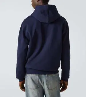 Ami De Cœur Cotton Fleece Hoodie - Blue