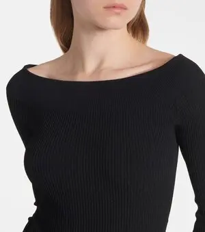 Alaïa Off-shoulder Catsuit