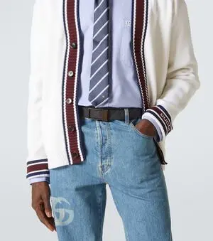 Gucci Gg Canvas Reversible Leather Belt