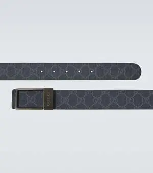 Gucci Gg Canvas Reversible Leather Belt