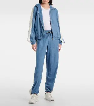 The Upside Hemp And Cotton Chambray Track Jacket