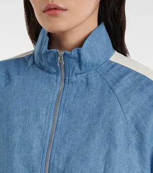 The Upside Hemp And Cotton Chambray Track Jacket