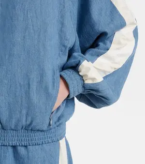 The Upside Hemp And Cotton Chambray Track Jacket
