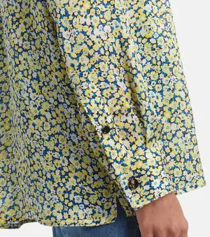 Bottega Veneta Daisy Floral Silk Charmeuse Shirt - Multicoloured
