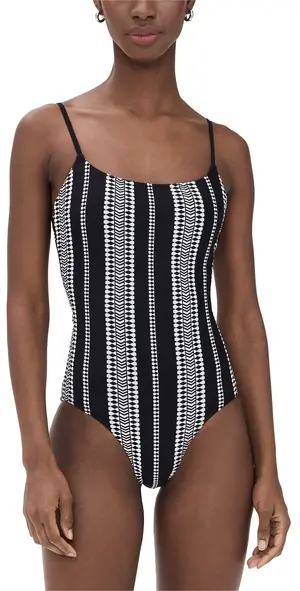 LEMLEM Luchia Classic One Piece Swimsuit - Black