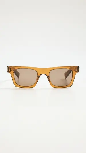 Saint Laurent Sl 719 Sunglasses - Brown-brown-brown