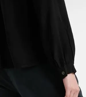 Velvet By Graham & Spencer Gabrielle Draped Rayon Challis Blouse