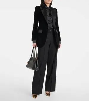 Dolce & Gabbana Tie-neck Silk-blend Blouse