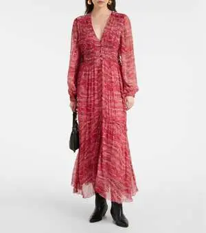 MARANT ETOILE Amara Chiffon Maxi Dress