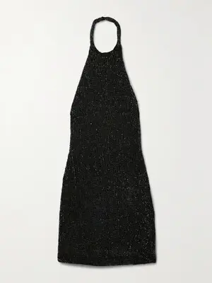 Retrofete Alexis Sequined Chiffon Mini Dress