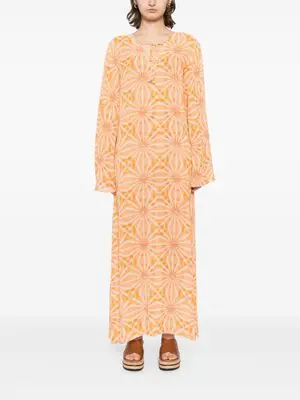 BAMBAH Geometric-print Maxi Dress