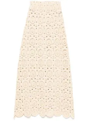 BAMBAH Floral Embroidery Skirt