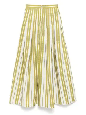 BAMBAH Striped Pleated Skirt