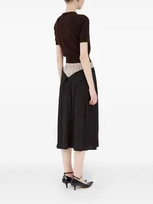 MAISON MARGIELA Elastic-waistband Pleated Skirt