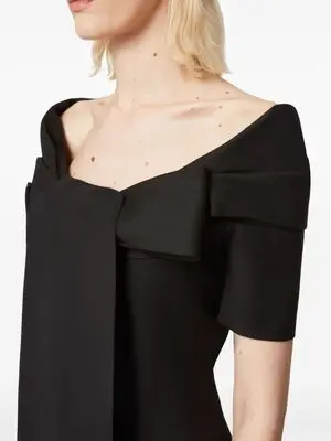 Nina Ricci Off-shoulder Wool Gabardine Jacket