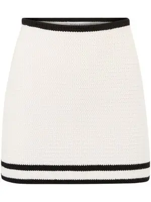 Nina Ricci Tweed Mini Skirt - White