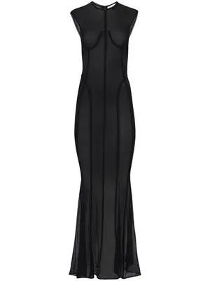 Nina Ricci Sheer Maxi Dress