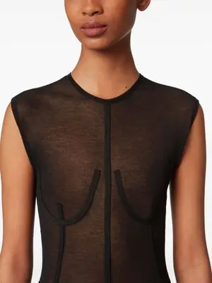 Nina Ricci Sheer Maxi Dress